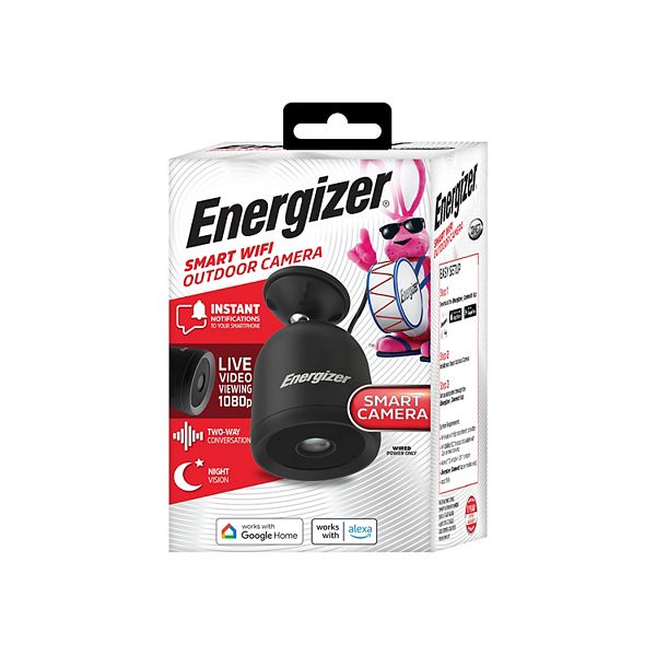 Energizer Smart Wi-Fi Outdoor Night Vision Security Camera