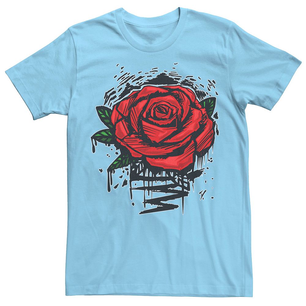 Men's Rugged Rose Drip Graphic Tee