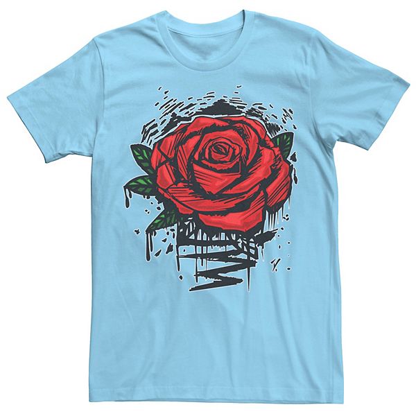 Men's Rugged Rose Drip Graphic Tee