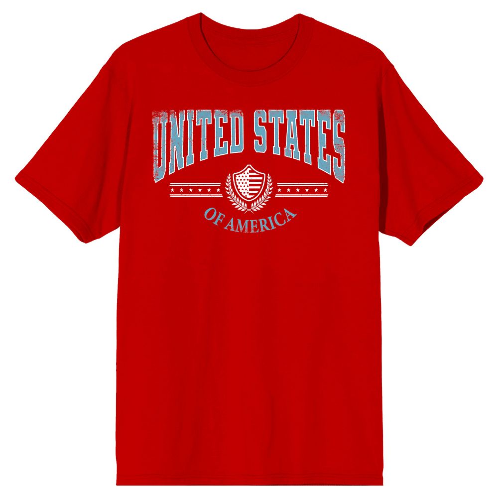 Men's American USA Crest Graphic Tee