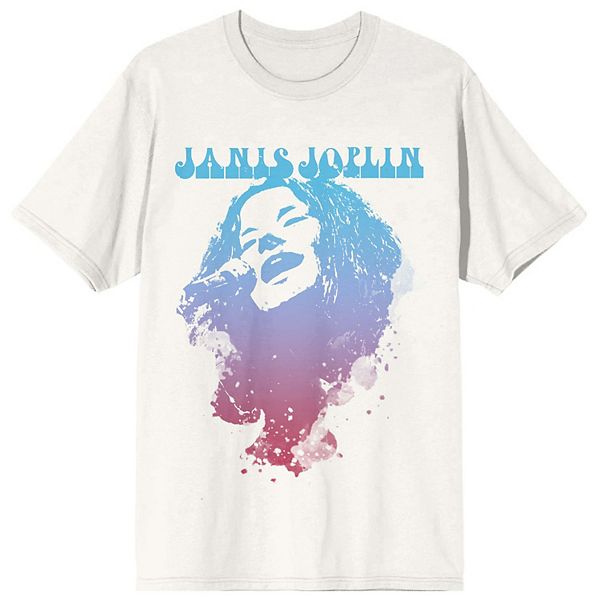 Men's Janis Joplin Two-Color Graphic Tee