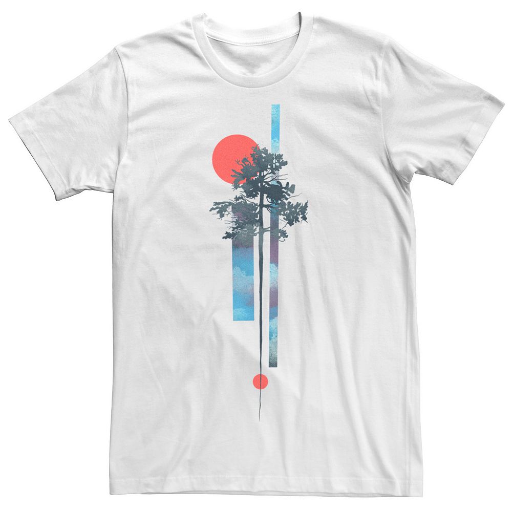 Men's Abstract Nature Tree Graphic Tee