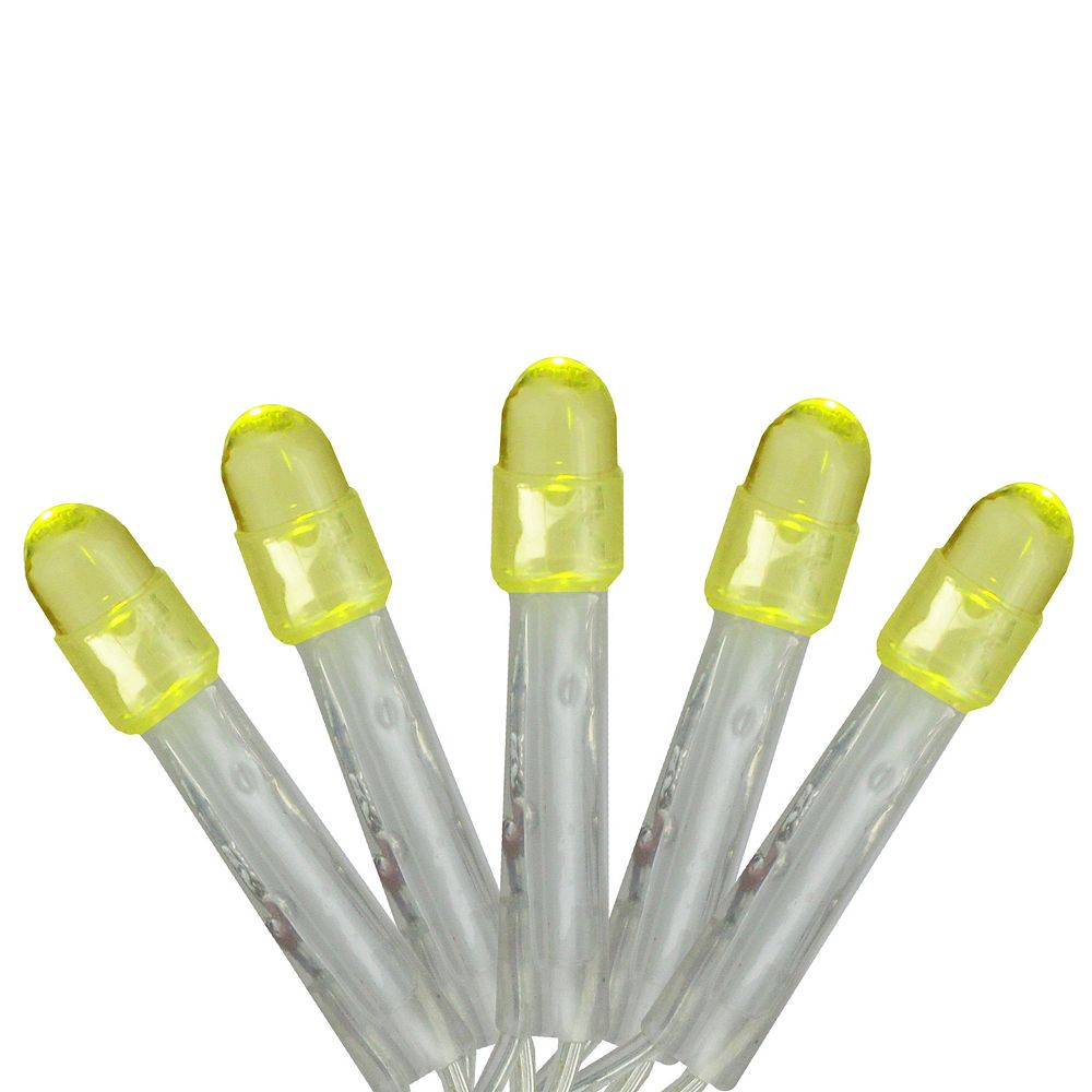 2' x 8' Yellow LED Net Style Tree Trunk Wrap Christmas Lights - Clear Wire