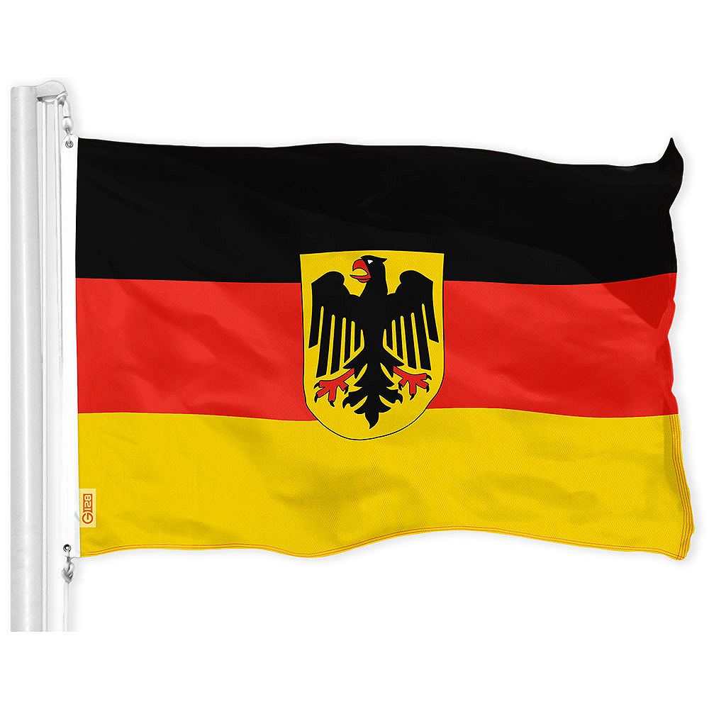 G128 Germany Ensign 150D Printed Polyester Flag