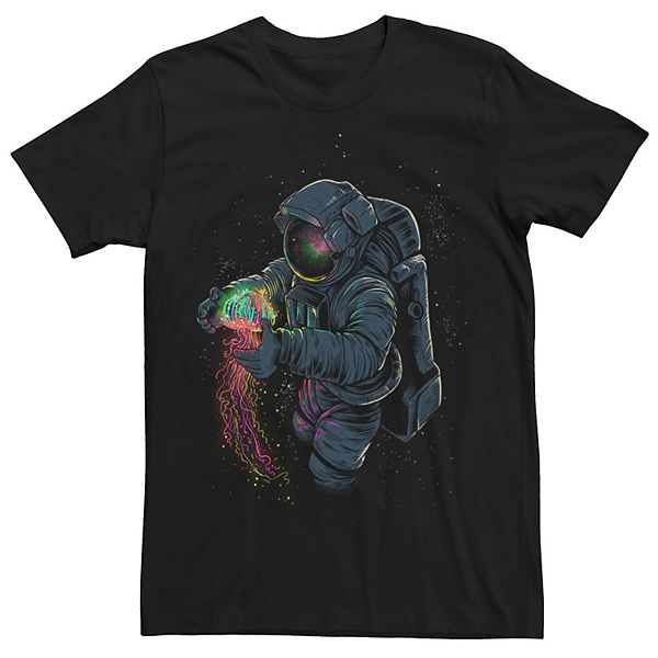 Men's Astronaut Jellyfish Space Graphic Tee