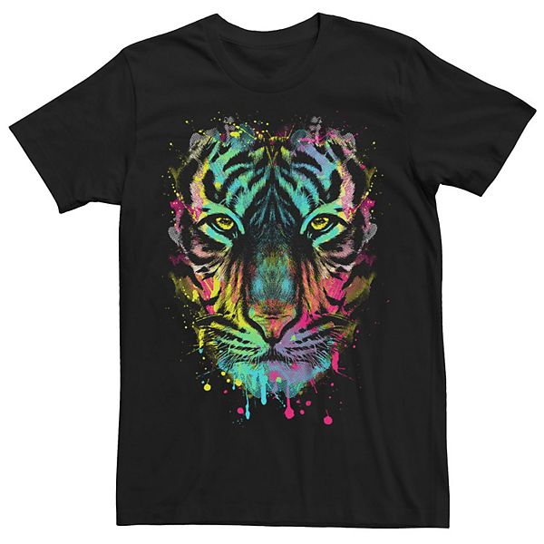 Men's Hunting For Colors Tiger Face Graphic Tee