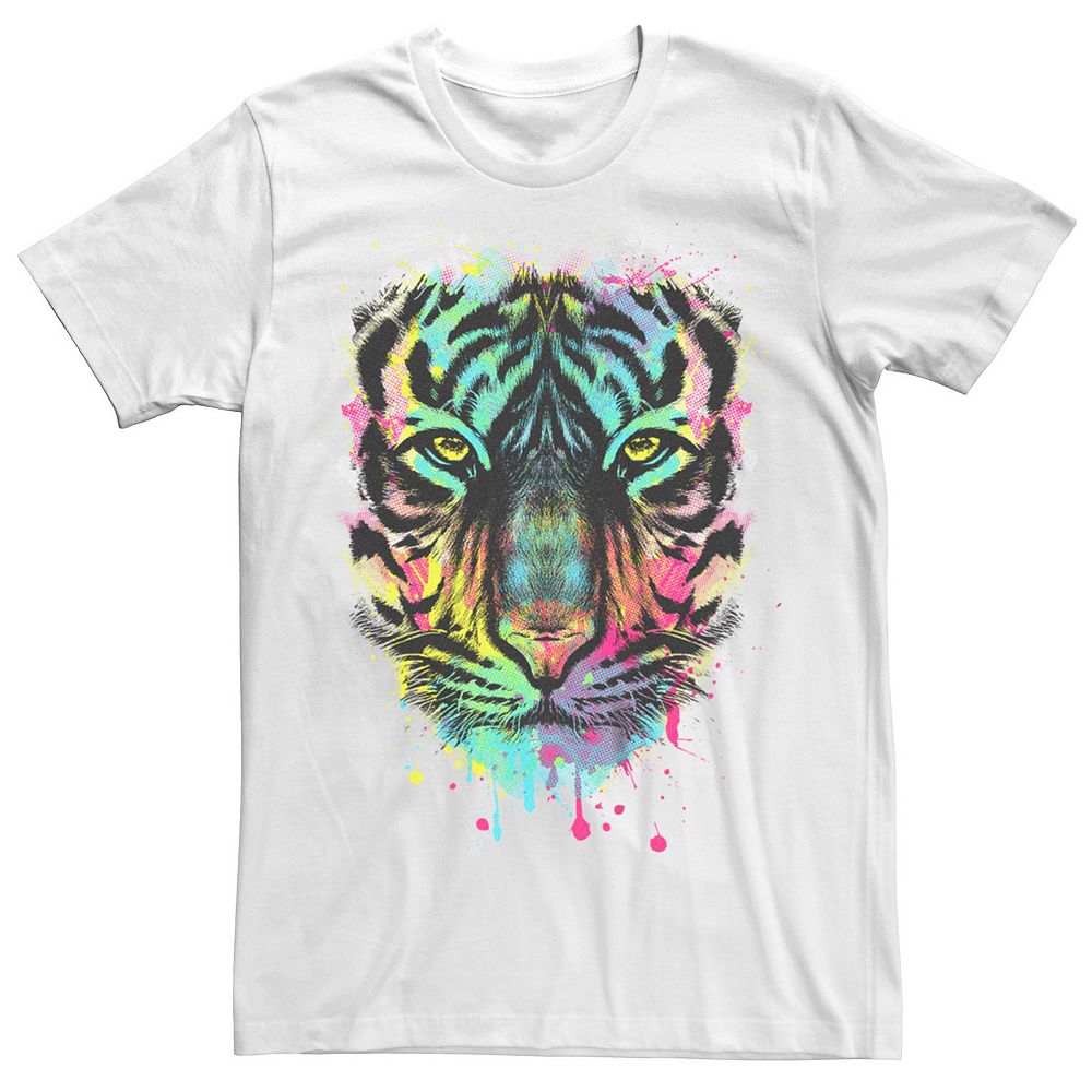 Men's Hunting For Colors Tiger Face Graphic Tee