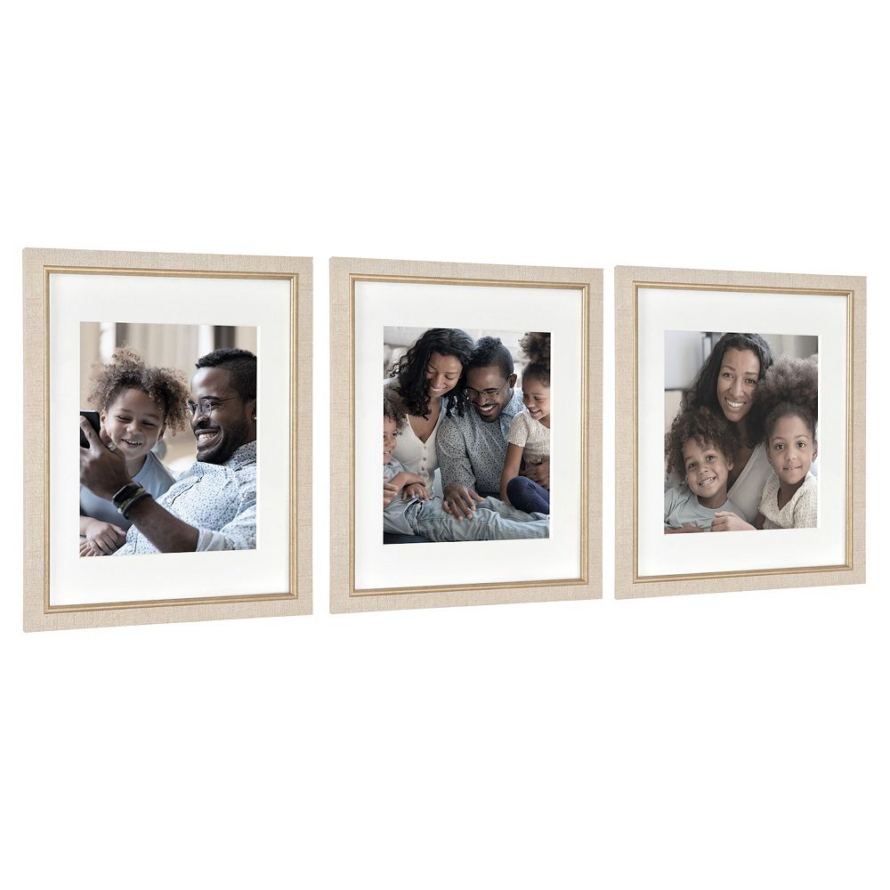 Belle Maison Two Tone 3-Piece Wall Frame Set