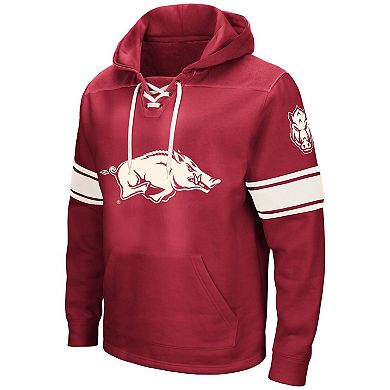 Men's Colosseum Cardinal Arkansas Razorbacks Big & Tall Hockey Lace-Up ...