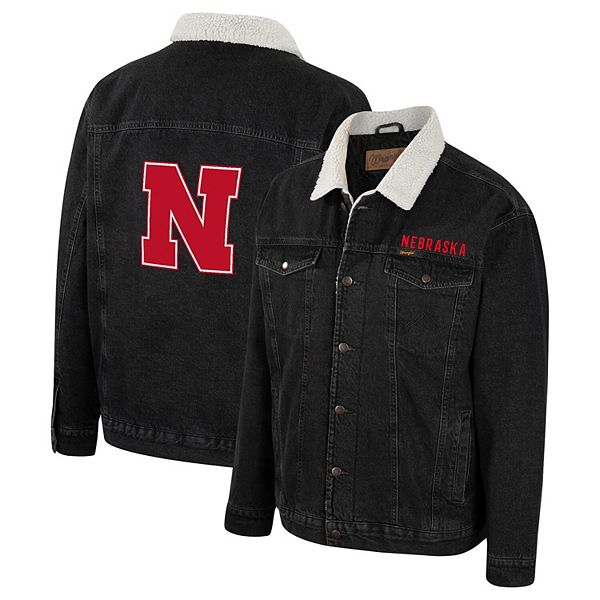 Men's Colosseum x Wrangler Charcoal Nebraska Huskers Western Button-Up ...