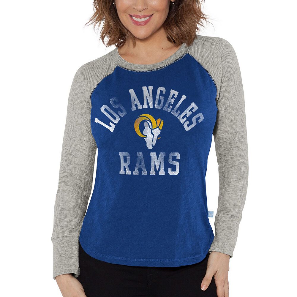 Women's G-III 4Her by Carl Banks Royal/Heather Gray Los Angeles Rams ...