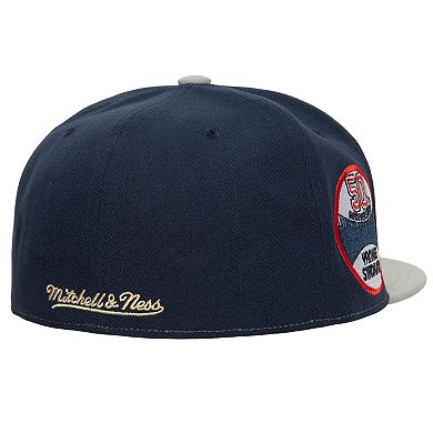 Men's Mitchell & Ness Cream/Gray New York Yankees Yankee Stadium 50th ...