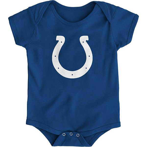 Newborn & Infant Royal Indianapolis Colts Team Logo Bodysuit