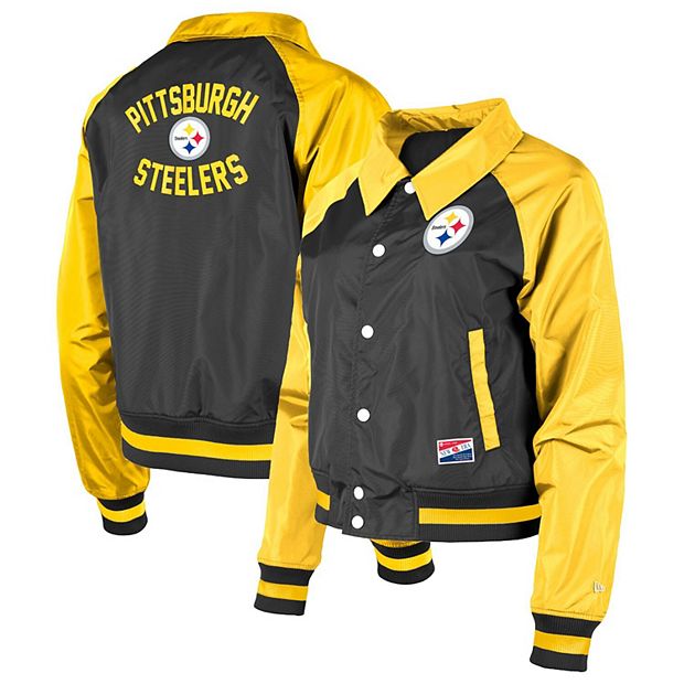 Steelers Motorcycle Pittsburgh Steelers Woven Track Jacket Mens