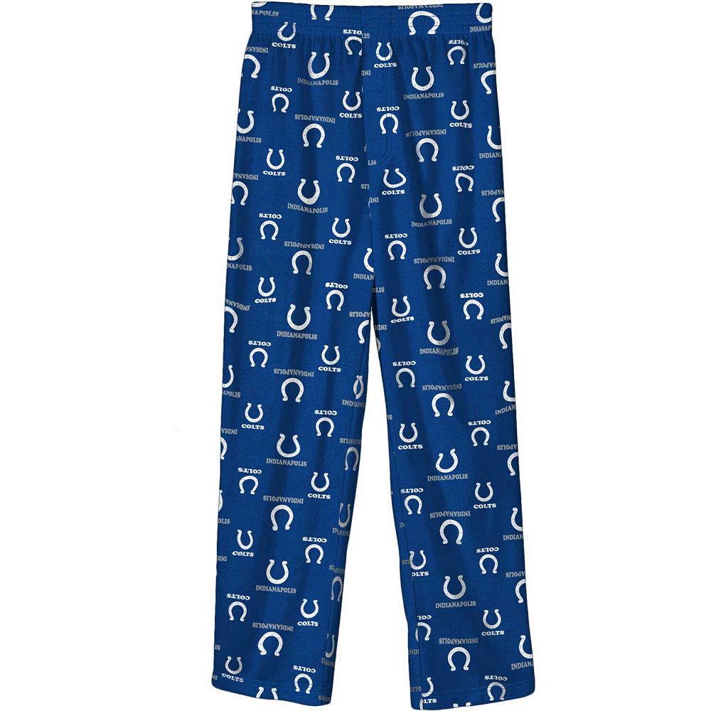 Youth Royal Indianapolis Colts Team-Colored Printed Pajama Pants