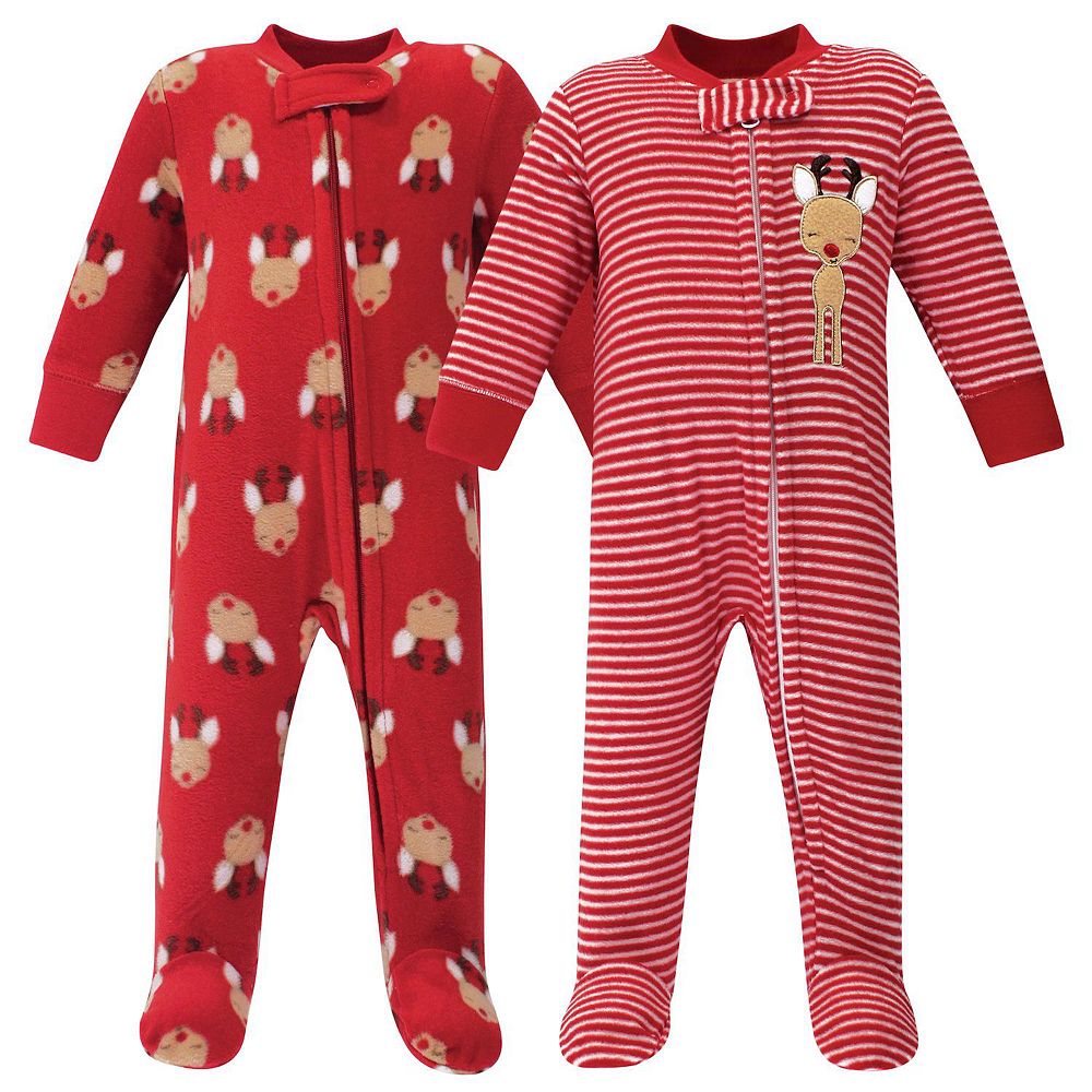 Baby Fleece Zipper Sleep and Play 2pk