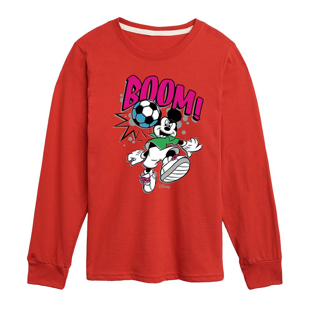 Disney’s Mickey Mouse & Friends Boys 8-20 Boom Soccer Long Sleeve ...
