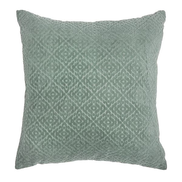 Sonoma Goods For Life® Velvet Sage Diamond 20" x 20" Pillow