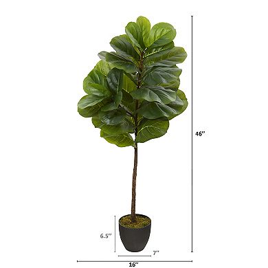 nearly natural 46-in. Real Touch Fiddle Leaf Artificial Tree