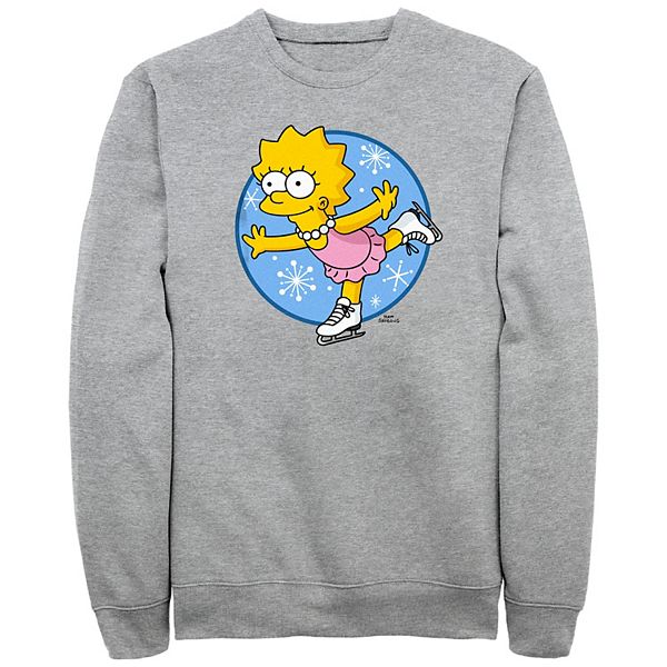 Men's The Simpsons Lisa Ice Skating Princess Graphic Fleece