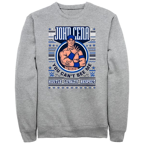 Men's WWE John Cena Christmas Sweater Graphic Fleece