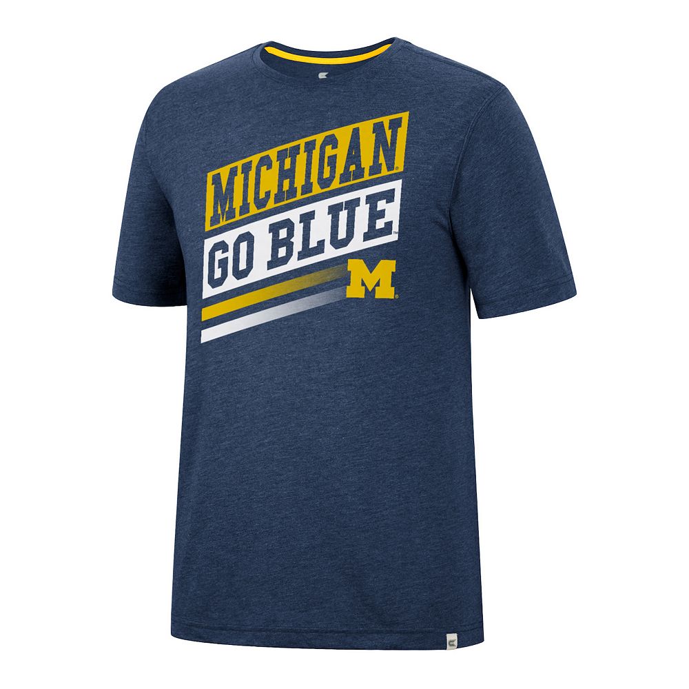 Men's Michigan Wolverines Striped Graphic Tee