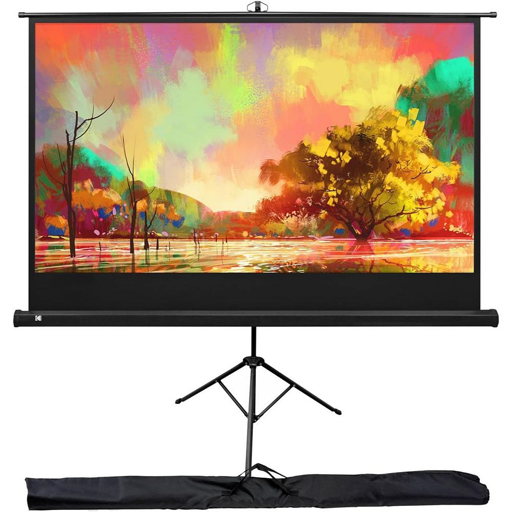 KODAK 60” Portable Projector Screen, Lightweight Projection Screen with ...