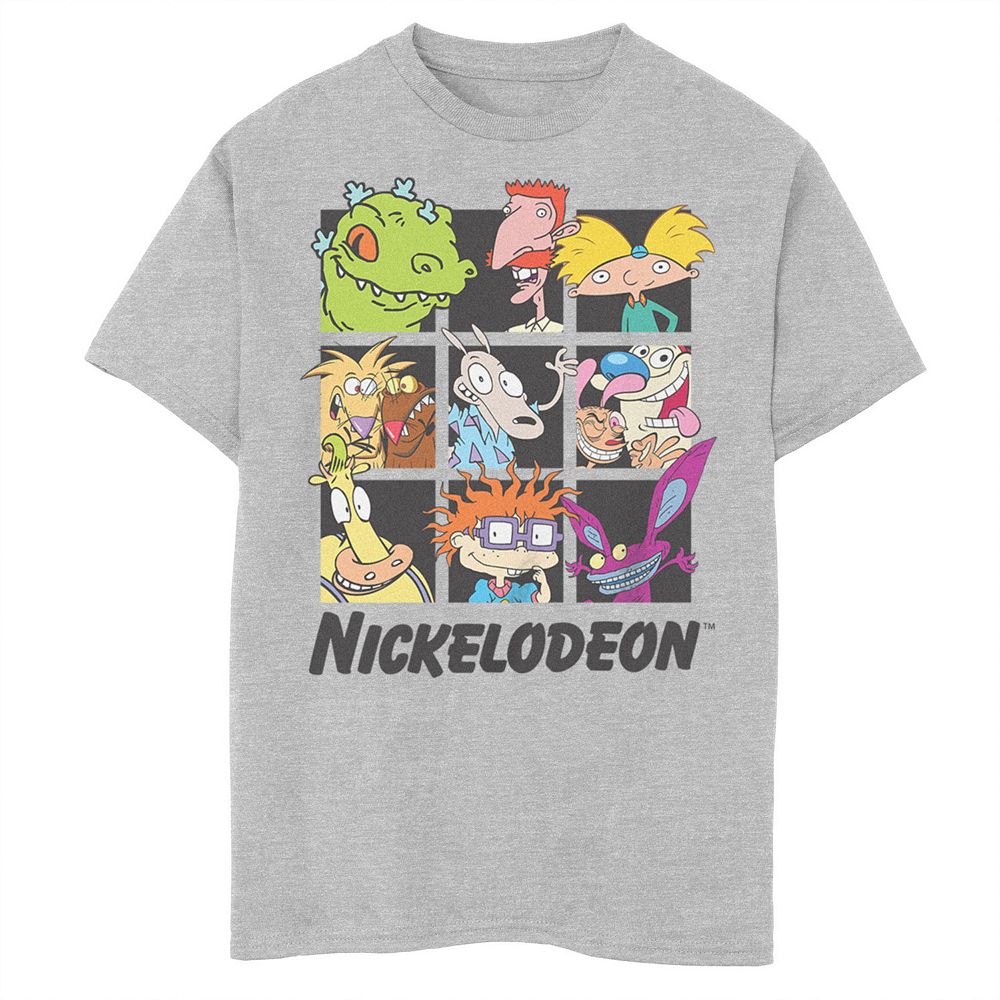 Boys 6-20 Nickelodeon Cartoon Character Portraits Graphic Tee