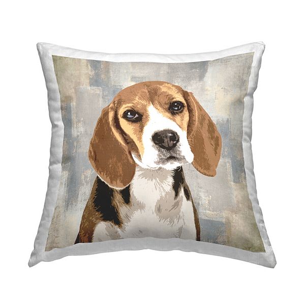 Stupell Home Decor Pet Beagle Portrait Decorative Throw Pillow
