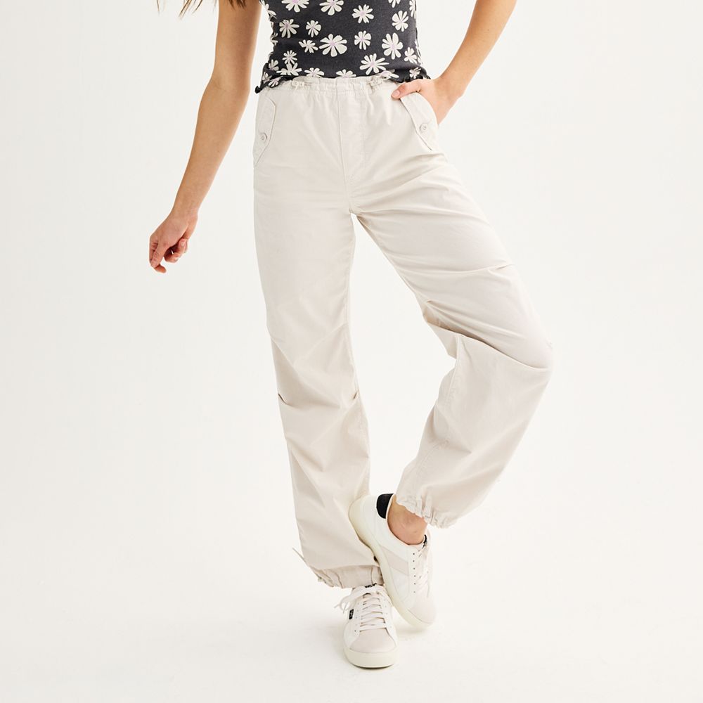 Juniors So High Rise Parachute Jogger Pants