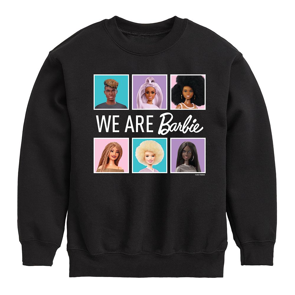 Girls 7-16 Barbie® We Are All Barbie Crew Fleece Sweatshirt