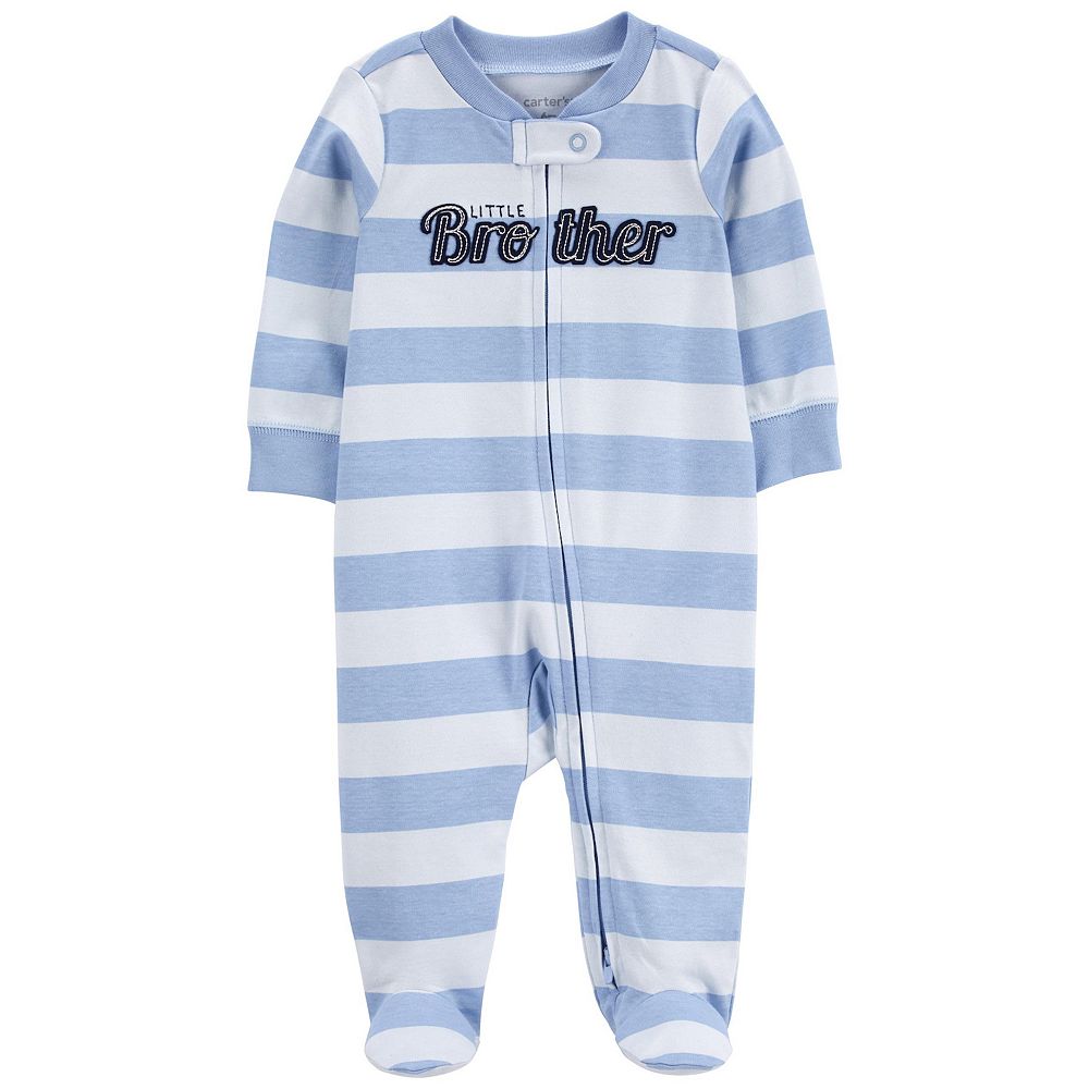 Baby Boy Carter's Little Brother 2-Way Zip Cotton Sleep & Play