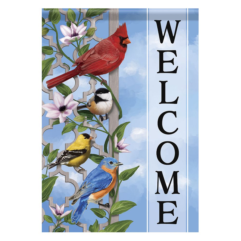 Carson Cardinal Welcome Garden Flag