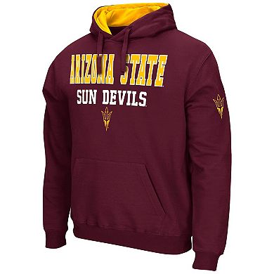 Men's Colosseum Maroon Arizona State Sun Devils Sunrise Pullover Hoodie