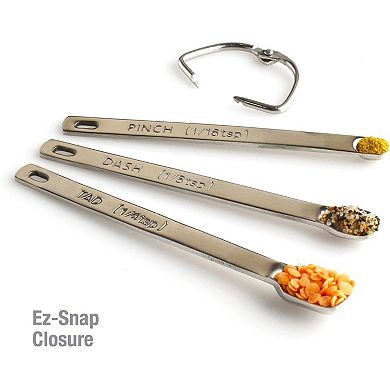 Premium Heavy-Duty Stainless Steel Measuring Spoons Set of 3 with ...