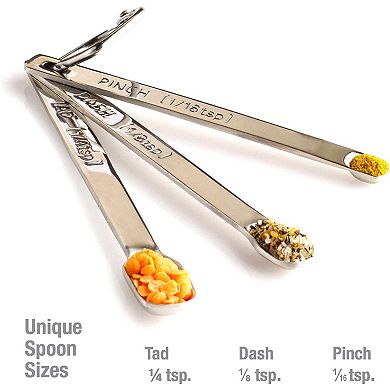 Premium Heavy-Duty Stainless Steel Measuring Spoons Set of 3 with ...