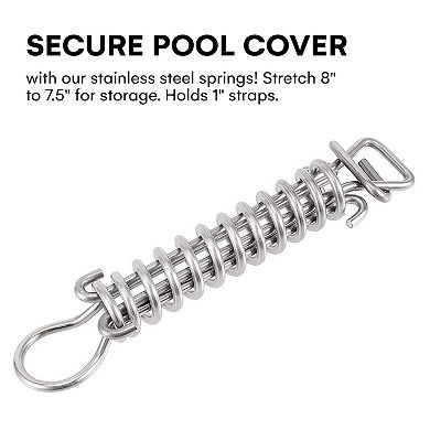 Stainless Steel Spring With Stopper D Ring And Protective Vinyl Spring ...