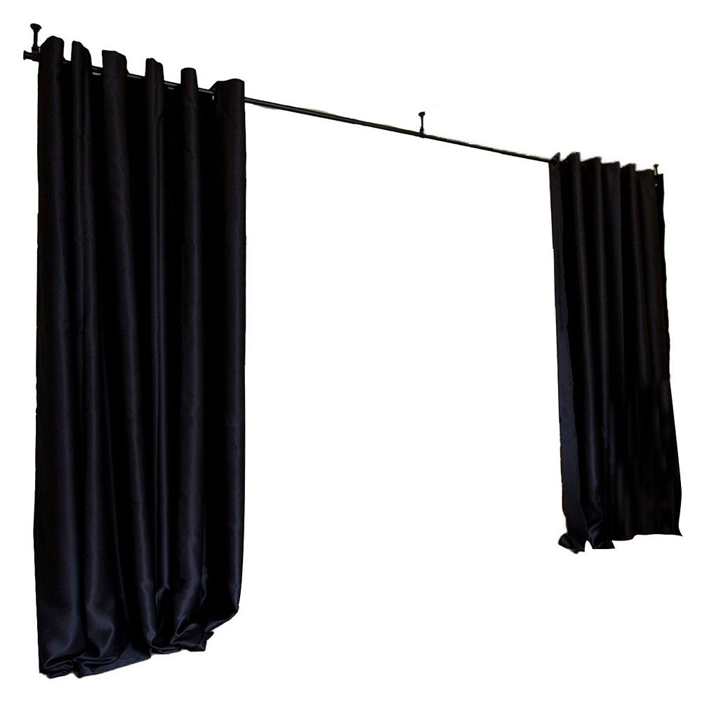 Long, Heavy Duty Hanging Curtain Rod for Window Curtains with Bracket