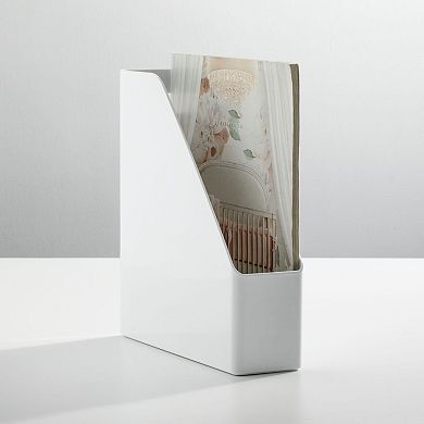 mDesign Plastic Slim File Folder Storage Organizer with Handle, 8 Pack ...