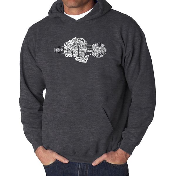 90's Rappers - Men's Word Art Hooded Sweatshirt