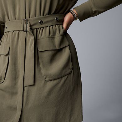 Plus Size Simply Vera Vera Wang Short Utility Dress