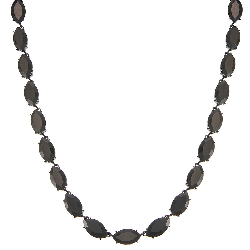 Simply Vera Vera Wang Jet Tone Collar Necklace