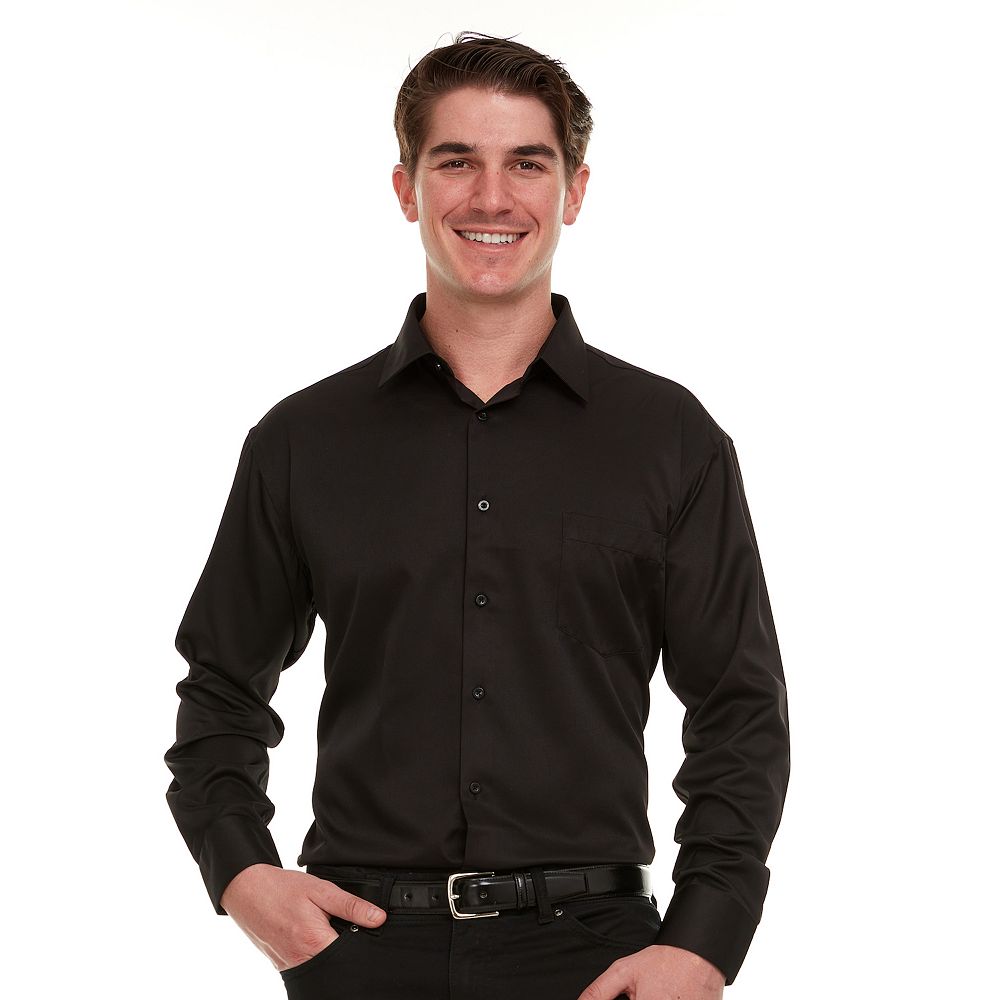 Men's Geoffrey Beene Regular-Fit Sateen Stretch Dress Shirt
