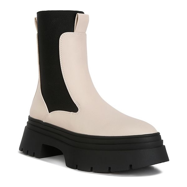 London Rag Ronin Women's High Top Chunky Chelsea Boots