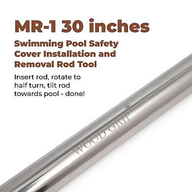 Swimming Pool Safety Cover Installation and Removal Rod Tool