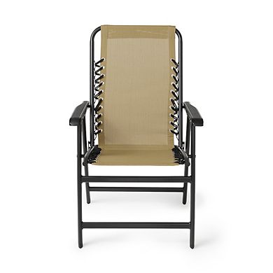 Caravan Canopy Infinity Suspension Steel Frame Folding Chair, Beige (2 ...