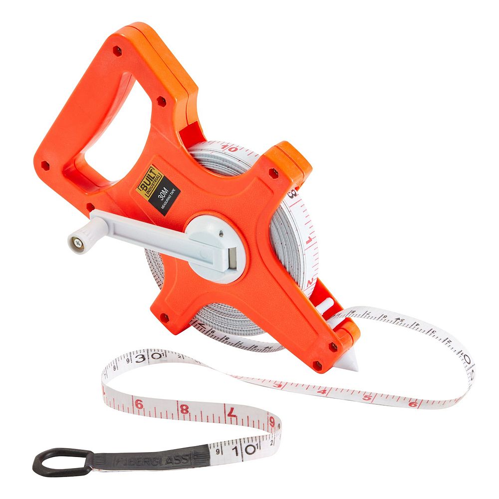 100 FT Long Tape Open Reel Measuring Tape for Building Surveying, Track ...