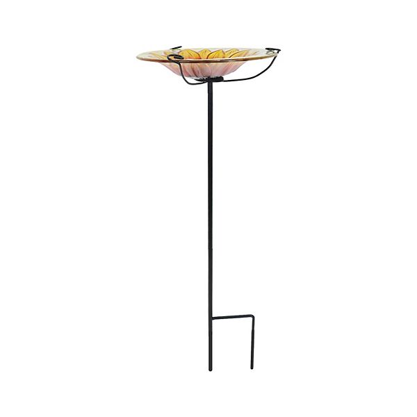 Crosslight Sunflower Glass Bird Feeder Stand