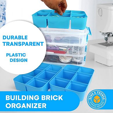Stackable Storage Container With Organizers Craft Storage