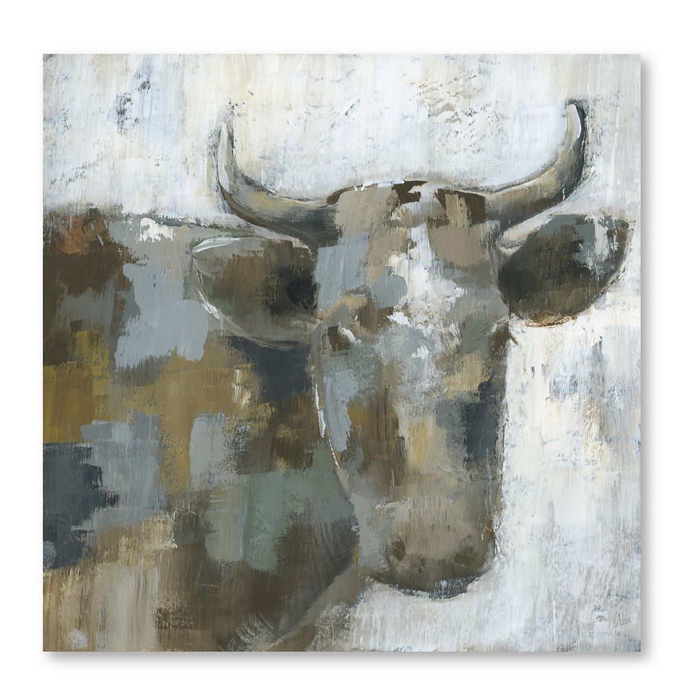 Courtside Market Calico Cow Canvas Wall Art